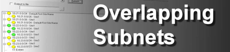 Overlapping Subnets | NetTools